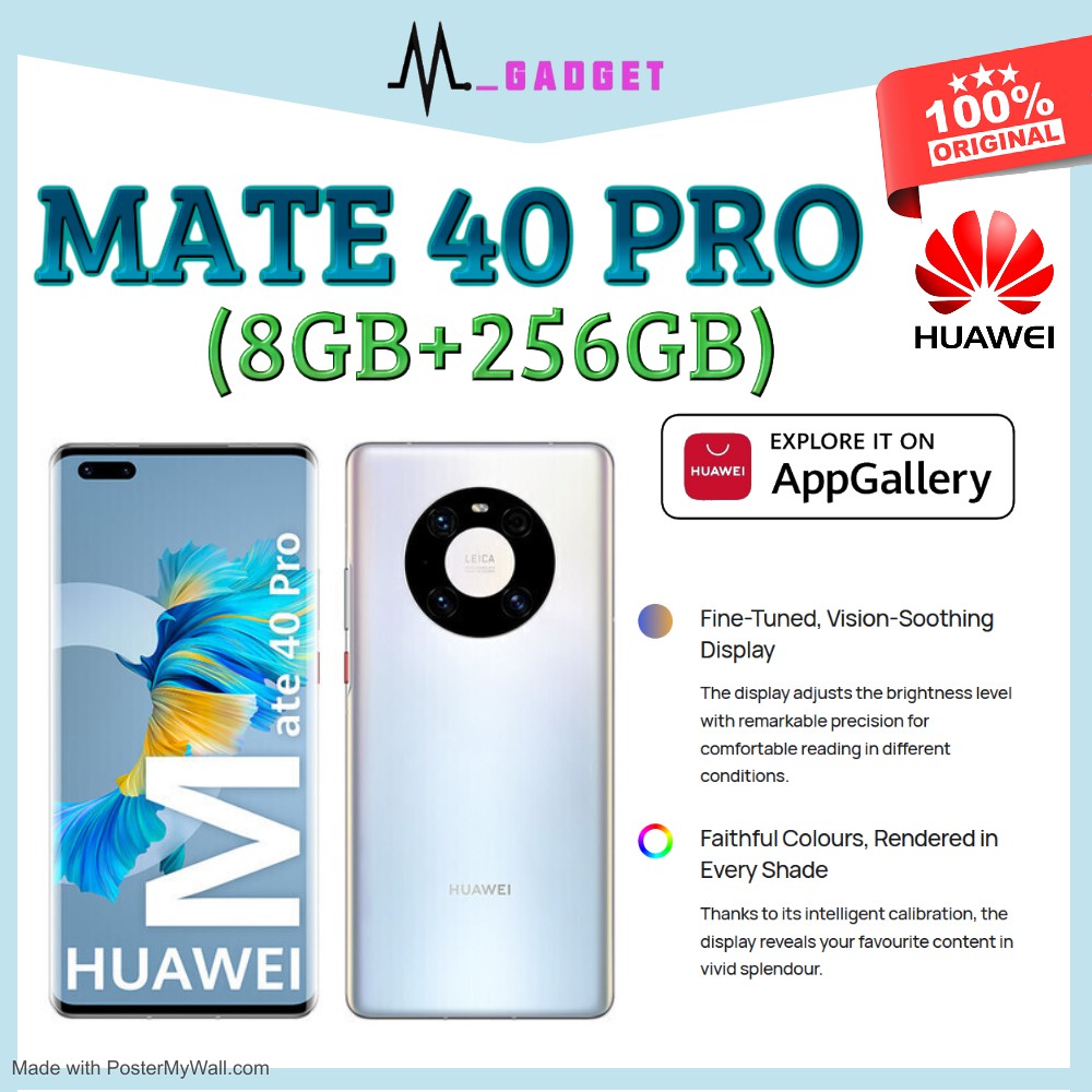 HUAWEI MATE 40 PRO 5G [8GB+256GB] 100% ORIGINAL MALAYSIA | Shopee Malaysia