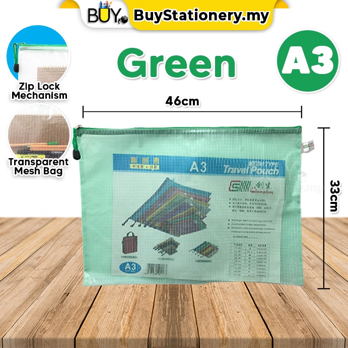 B5/A4/B4/A3 Transparent Mesh Bag Document Bag File Holder-(PCS) Drawing ...