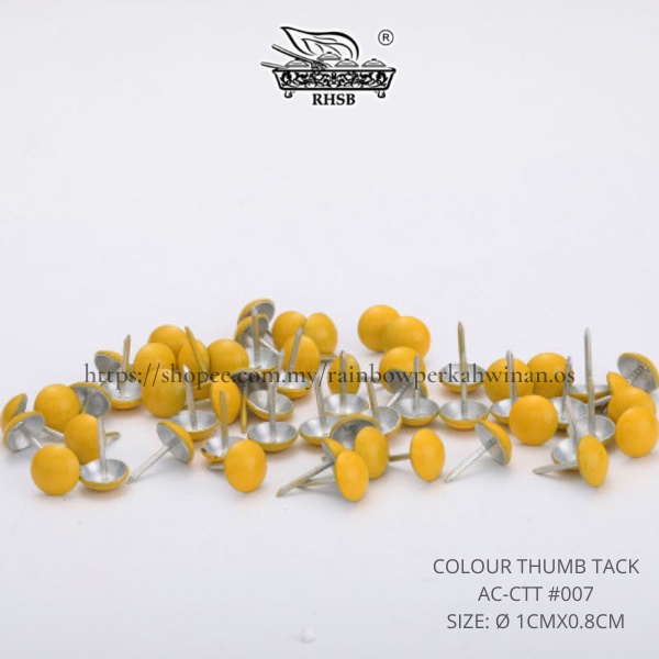 50PCS STEEL THUMB TACK / PUSH PINS / PAKU TEKAN / PIN OFFICE / PAKU ...