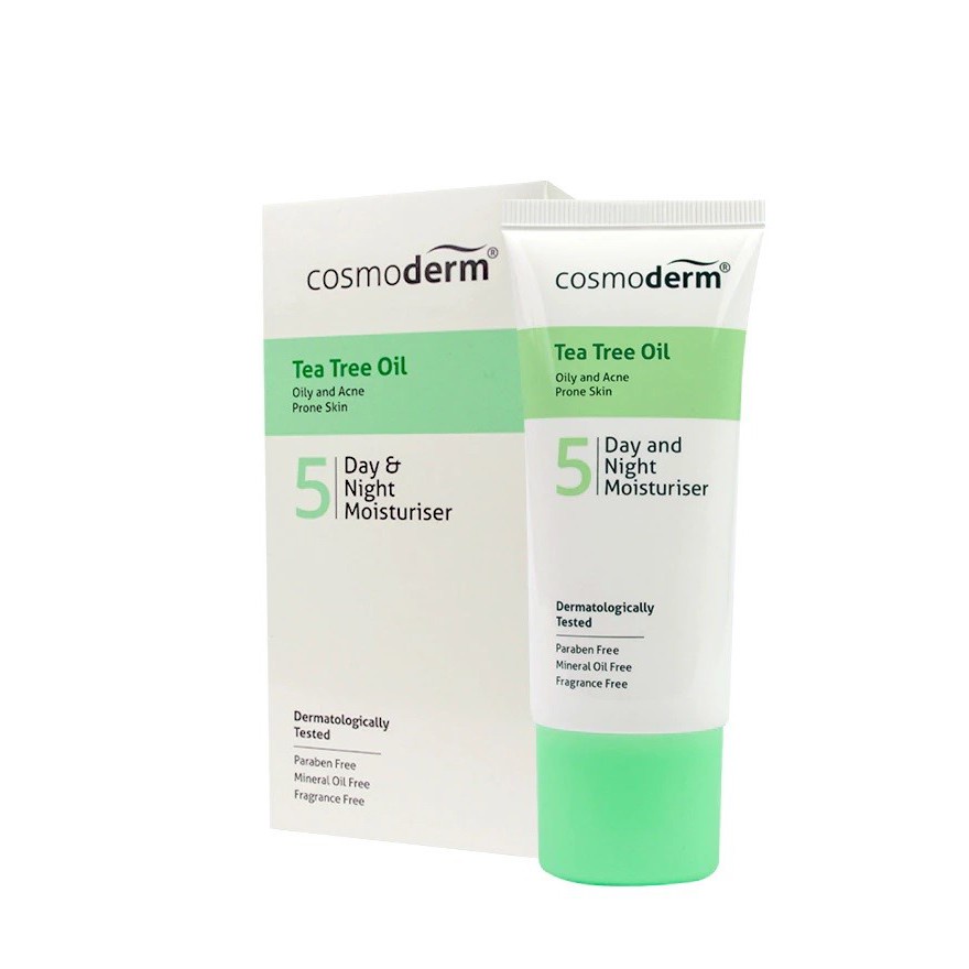 COSMODERM TEA TREE OIL DAY & NIGHT MOISTURISER 50mL [EXP: 9/2026 ...