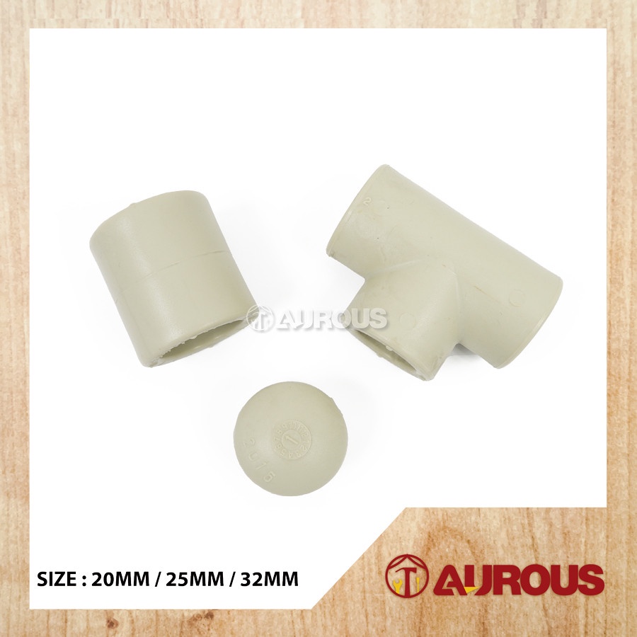 20MM / 25MM / 32MM PPR COUPLING PIPE FITTING (TEE | SOCKET | END CAP ...