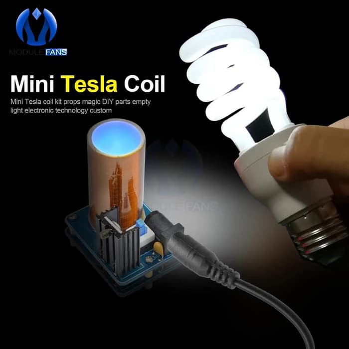 Bd234 Mini TESLA Coil DIY KIT High Voltage Transmitter Generator ...
