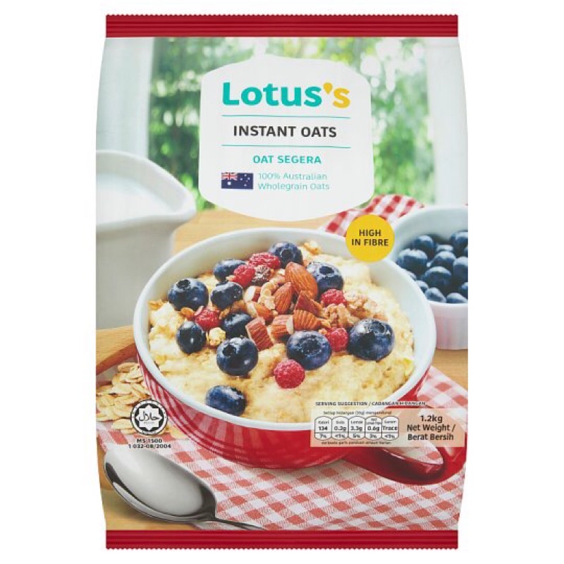Lotus’s Instants Oat 1.2kg | Shopee Malaysia