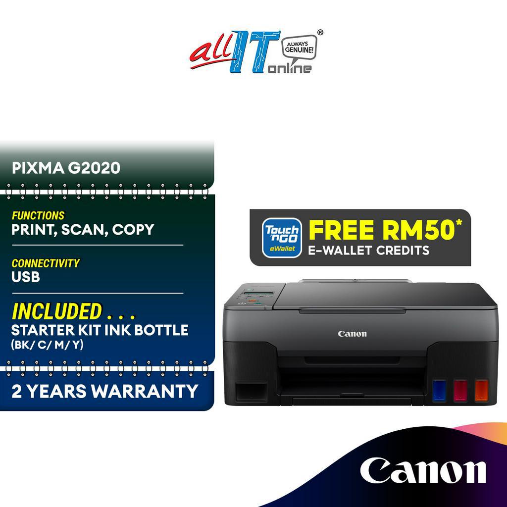 Canon PIXMA G2020 Refillable Ink Tank All-In-One Printer Inkjet Printer ...