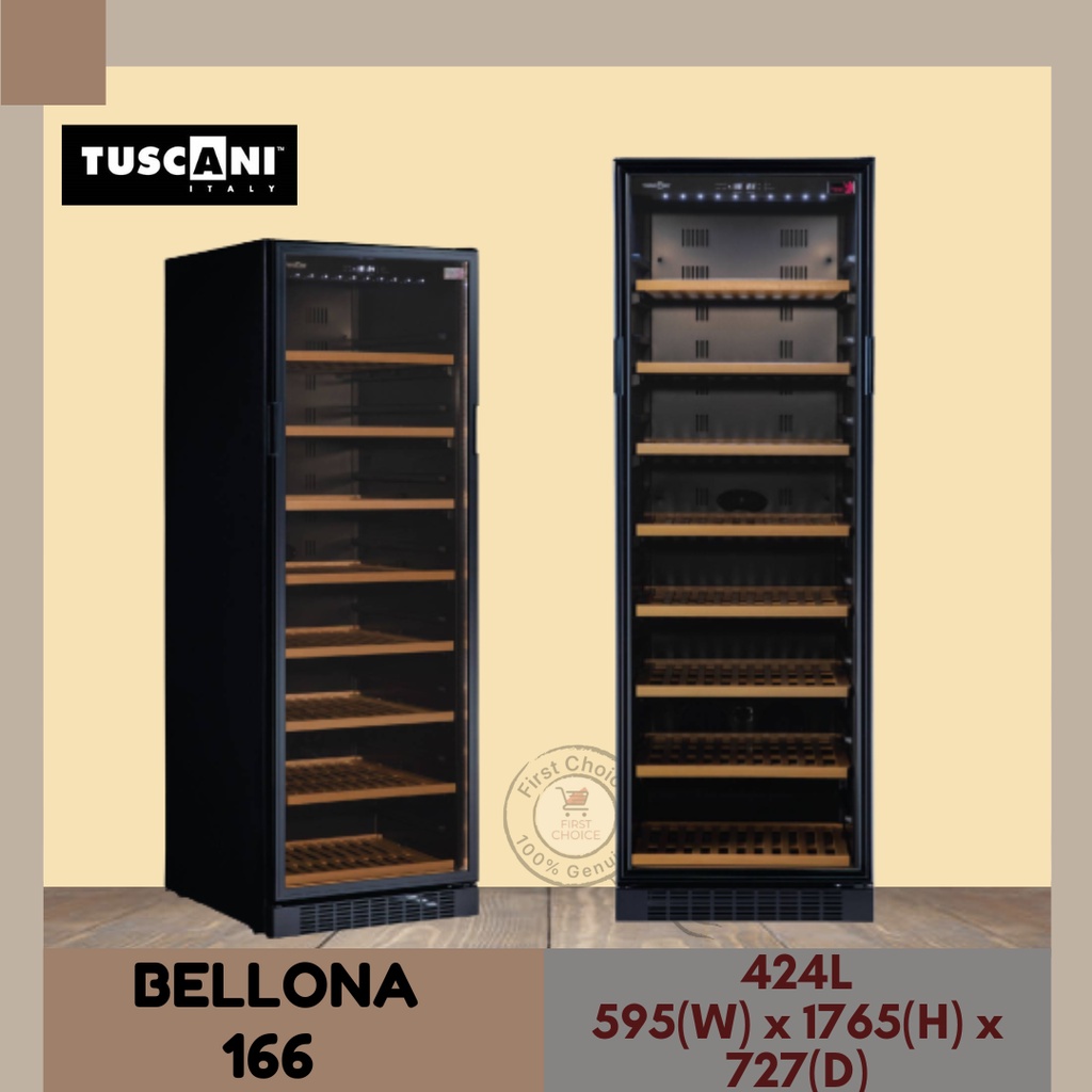 TUSCANI Wine Cooler TSC BELLONA 166 Wine Cooler Fridge Chiller 151 ...