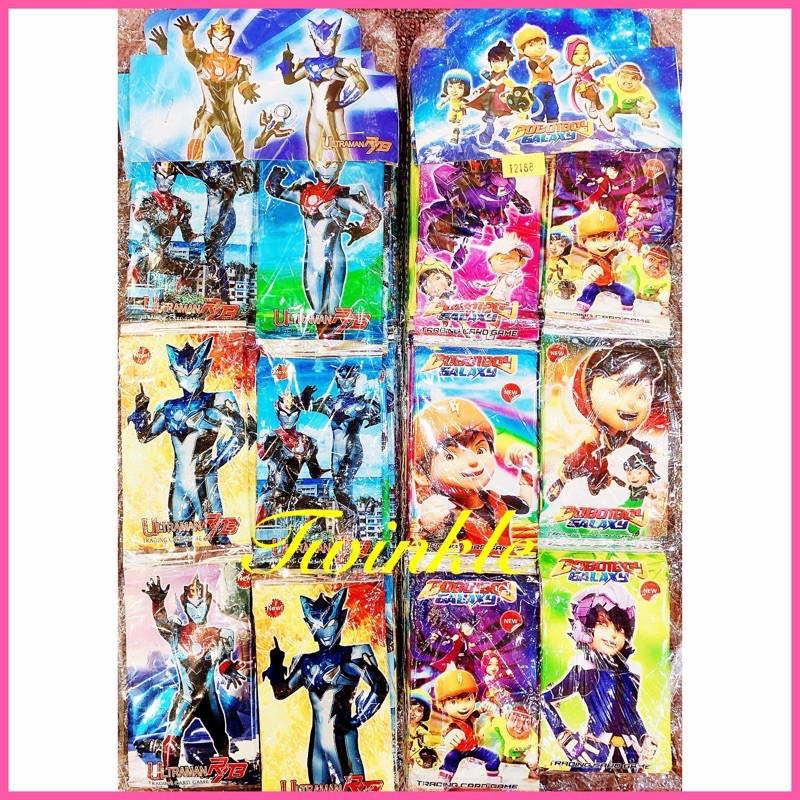 Playing Cards Game for Kids Ultraman Boboi Boy ( 1 Set of 6 packs ...