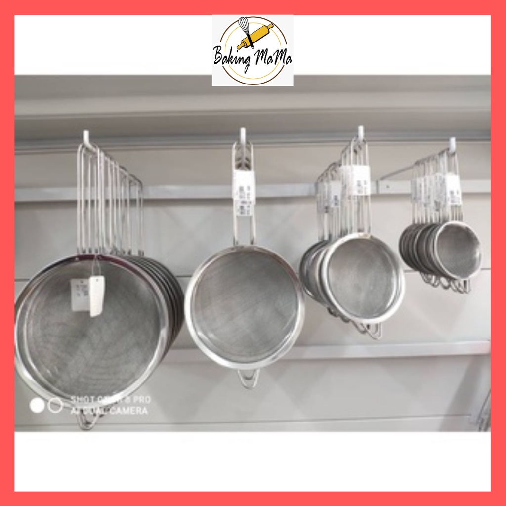 Stainless steel kitchen flour sieve fine strainer colanders oil ...