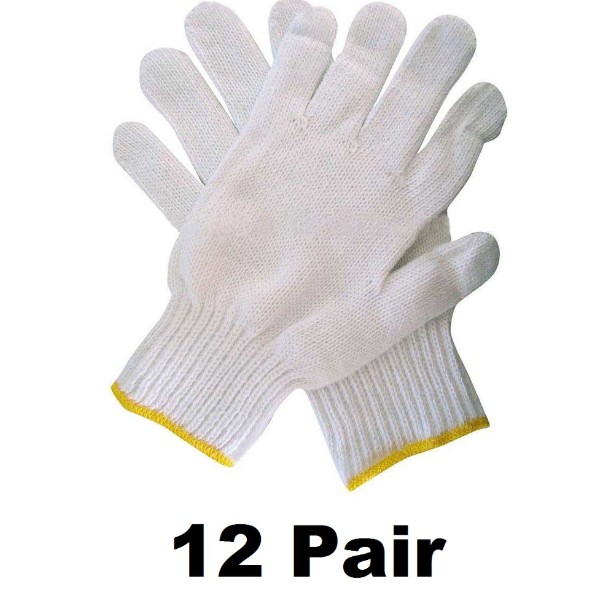 HAND GLOVE/KNITTED COTTON HAND GLOVE 105# (12 PAIR/PACK) | Shopee Malaysia