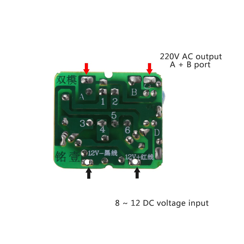 40W DC-AC 12V To 220V Step-up Transformer Boost Module Inverter ...