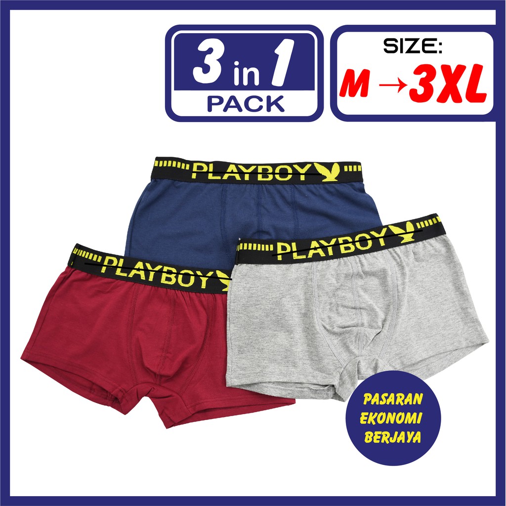 SELUAR DALAM DEWASA LELAKI 1562# [3pcs/set] MENS UNDERWEAR/ SPENDER ...