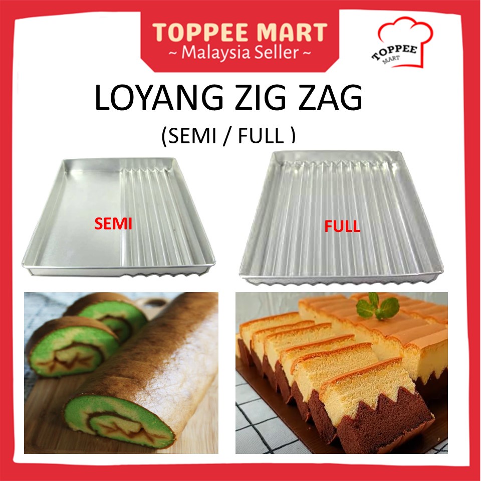 LOYANG KEK LAPIS ZIG ZAG MOULD (FULL / SEMI) SWISS ROLL CAKE MOULD KEK ...