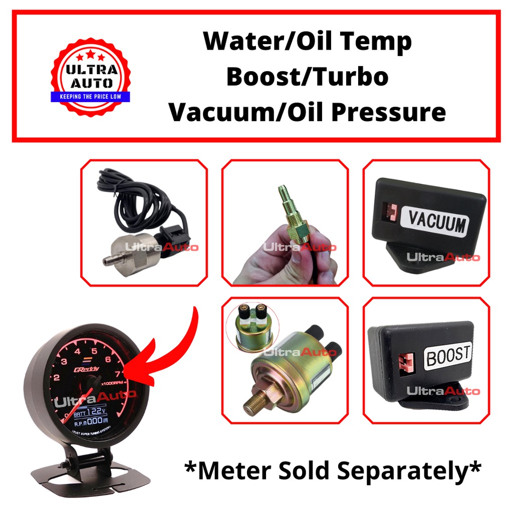 (Accessories Only) Greddy Defi Meter/Gauge Water Oil Temperature Boost ...