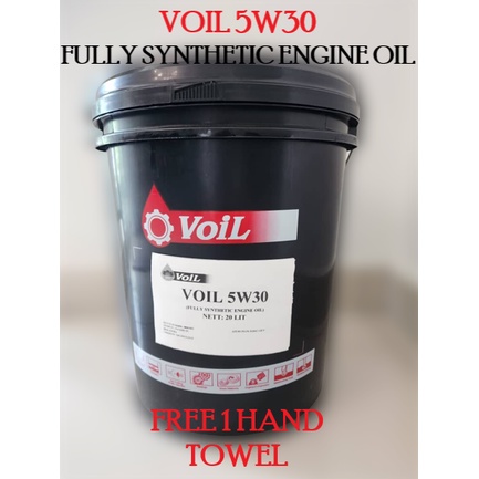 VOIL 5W30 FULLY SYNTHETIC ENGINE OIL 20 LIT | Shopee Malaysia
