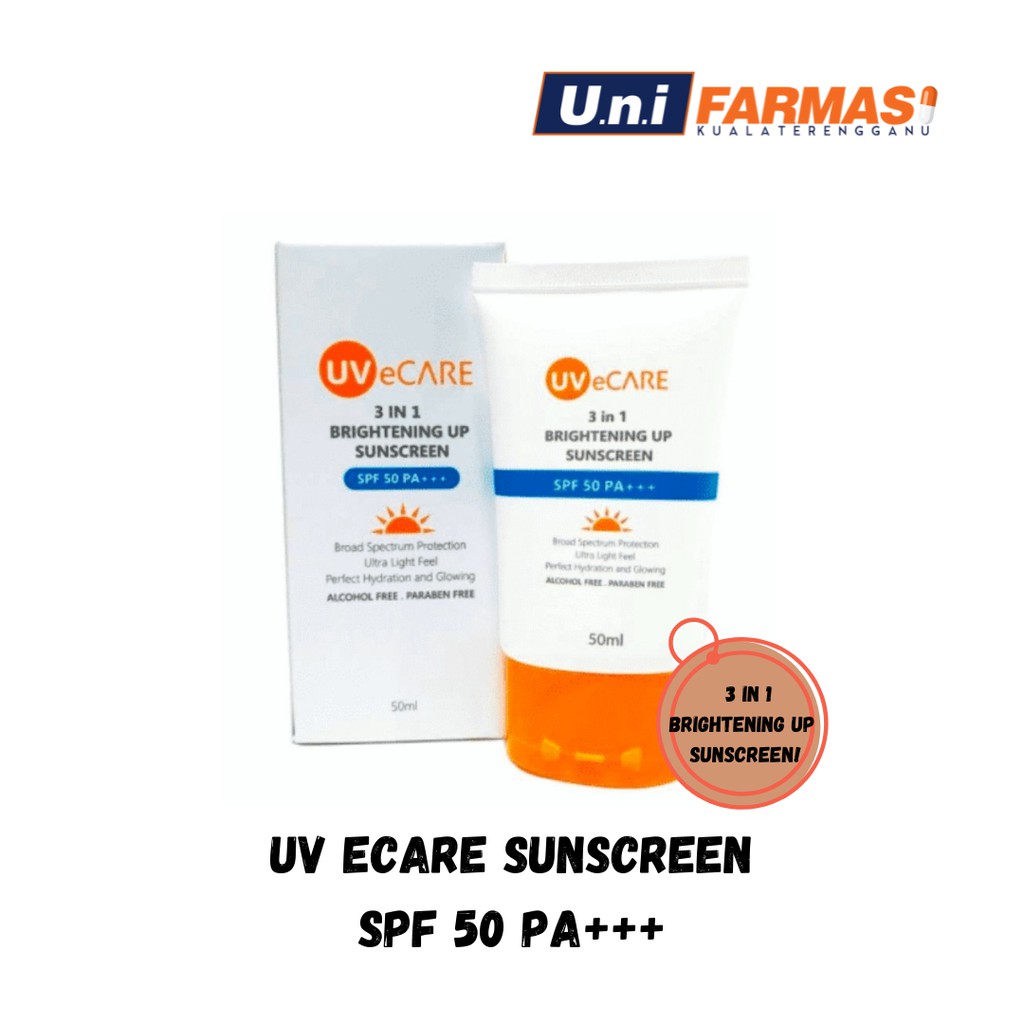 [ READY STOCK/FAST SHIPPING ] UV ECARE 3 IN 1 BRIGHTENING UP SUNSCREEN ...