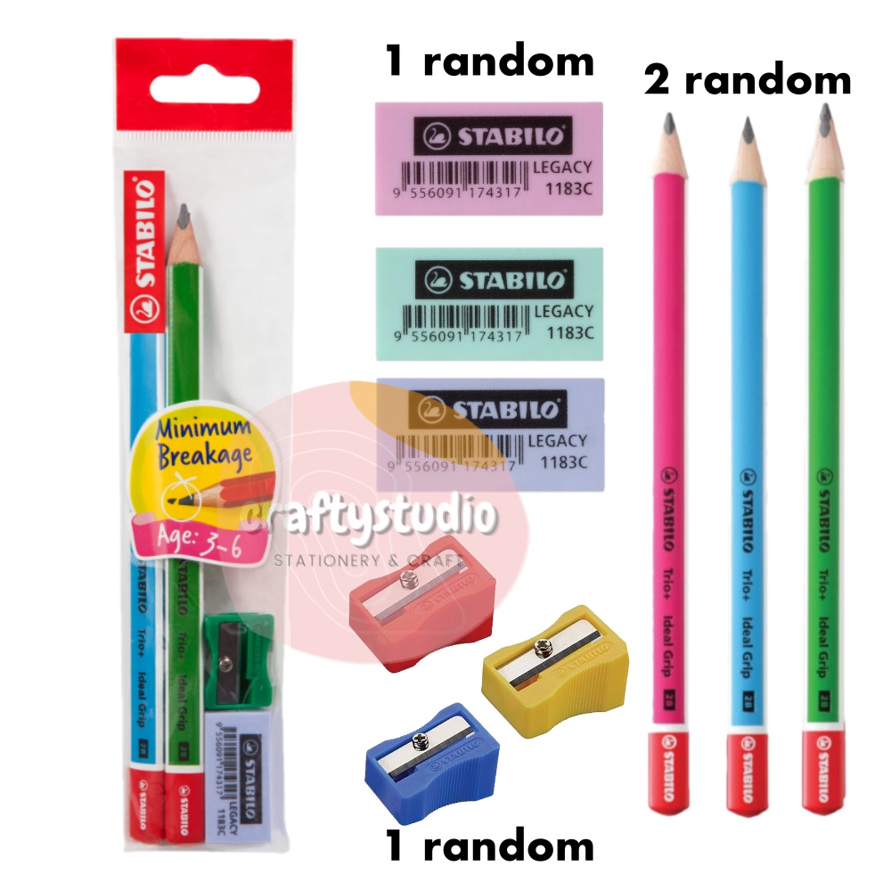 (2025 NEW) Stabilo Value Pack Back to School, 2B Pencil Set, Mechanical ...