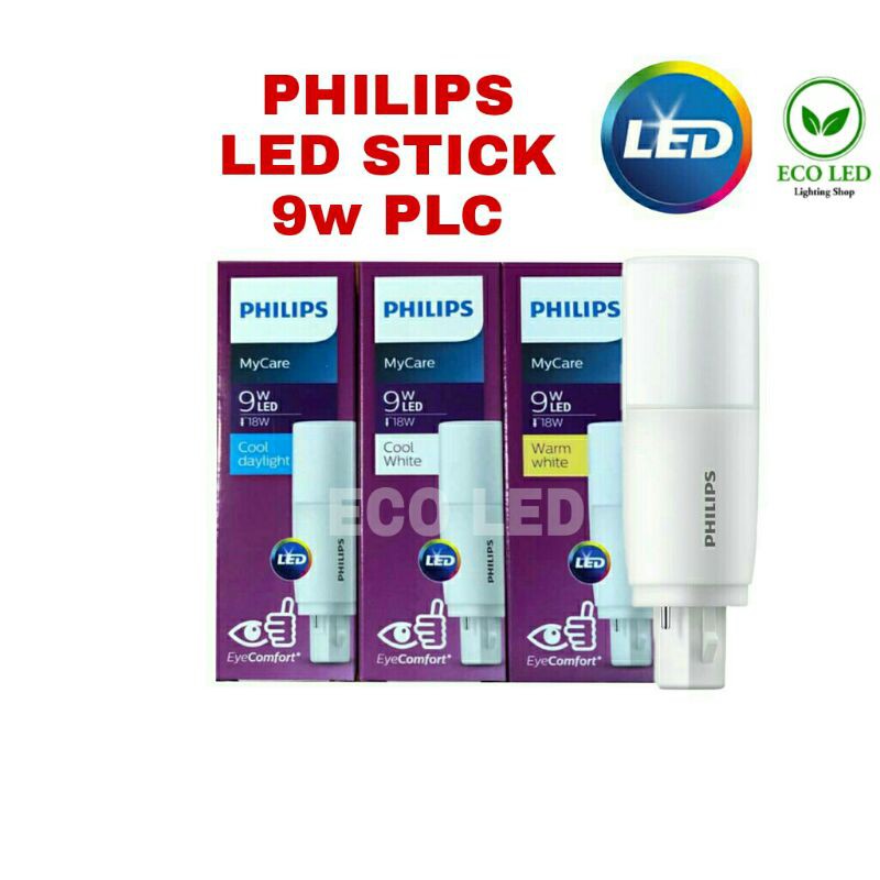 💡PHILIPS 9W LED PLC STICK G24D (DAYLIGHT / COOLWHITE / WARMWHITE ...