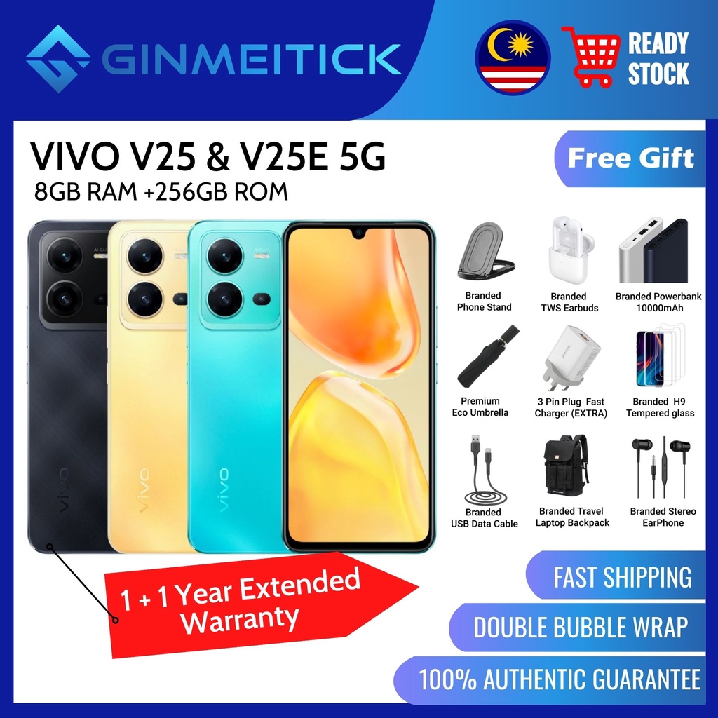 Vivo V25E | Vivo V25 5G Smartphone | 8GB RAM + 256GB ROM | 100% Original Malaysia Set | Shopee ...