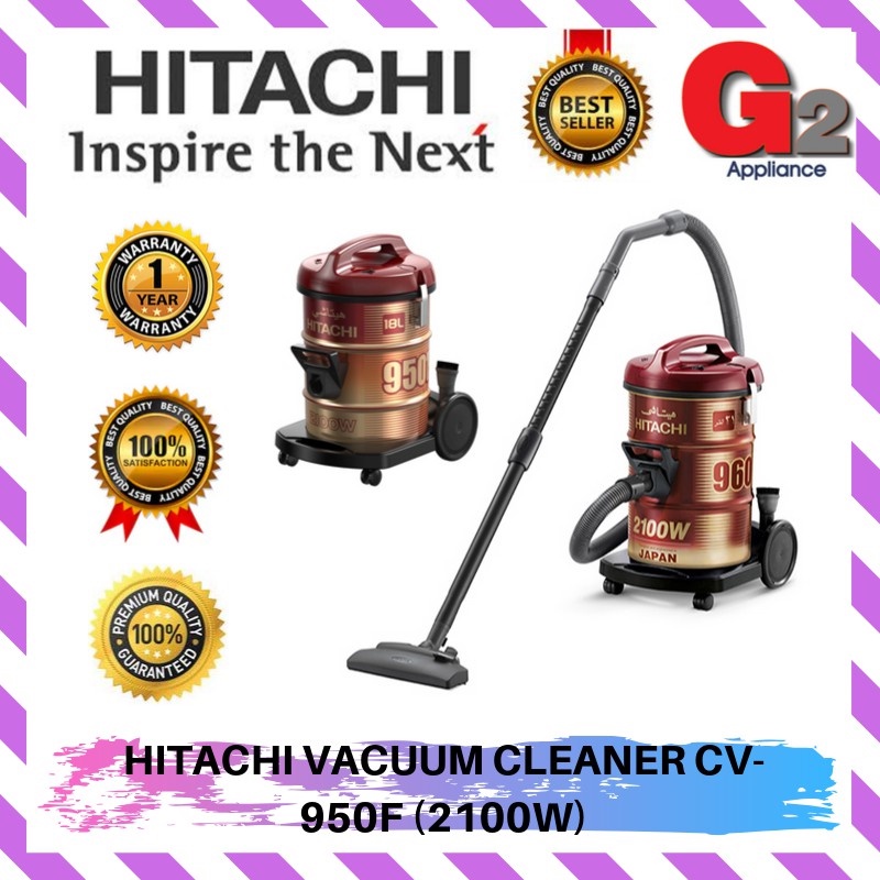 HITACHI VACUUM CLEANER CV-950F (2100W) (RANDOM COLOR) - HITACHI MALAYSIA WARRANTY | Shopee Malaysia