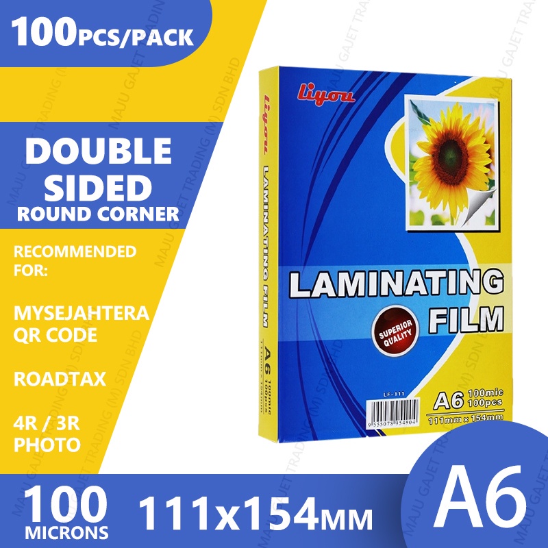 (High Quality) LIYOU Laminate Film A4 A3 2R A6 A5 Liyou Laminator Pouch ...