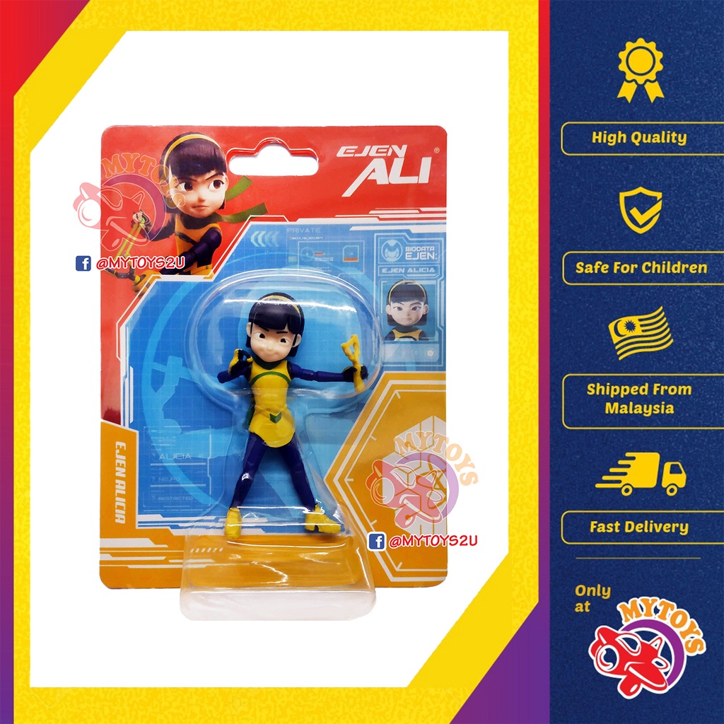Ejen Ali Agent Alicia Original 10cm Character Action Figure Doll Toys ...