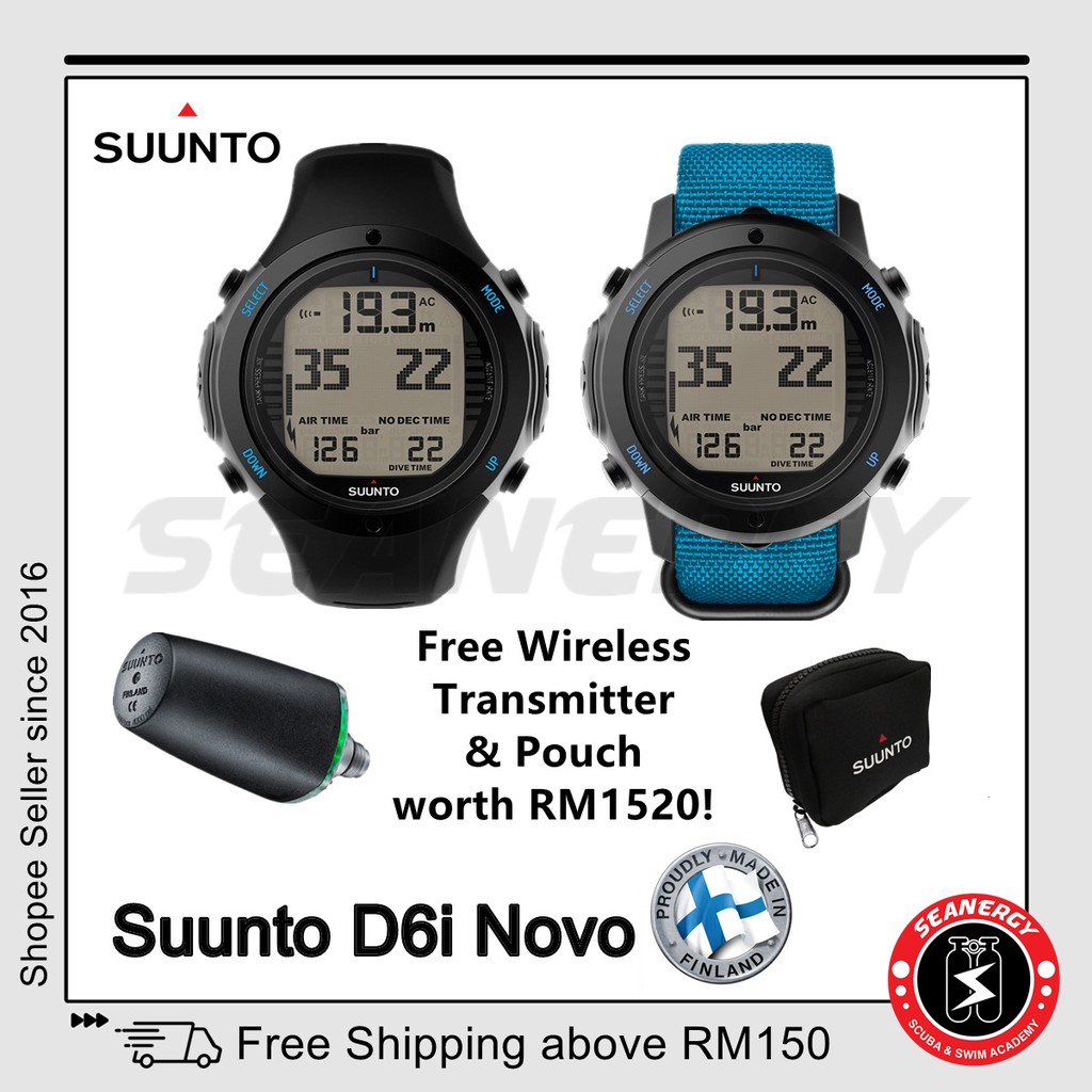 Suunto D6i Novo Dive Computer with 3D Compass for Scuba Diving Free ...