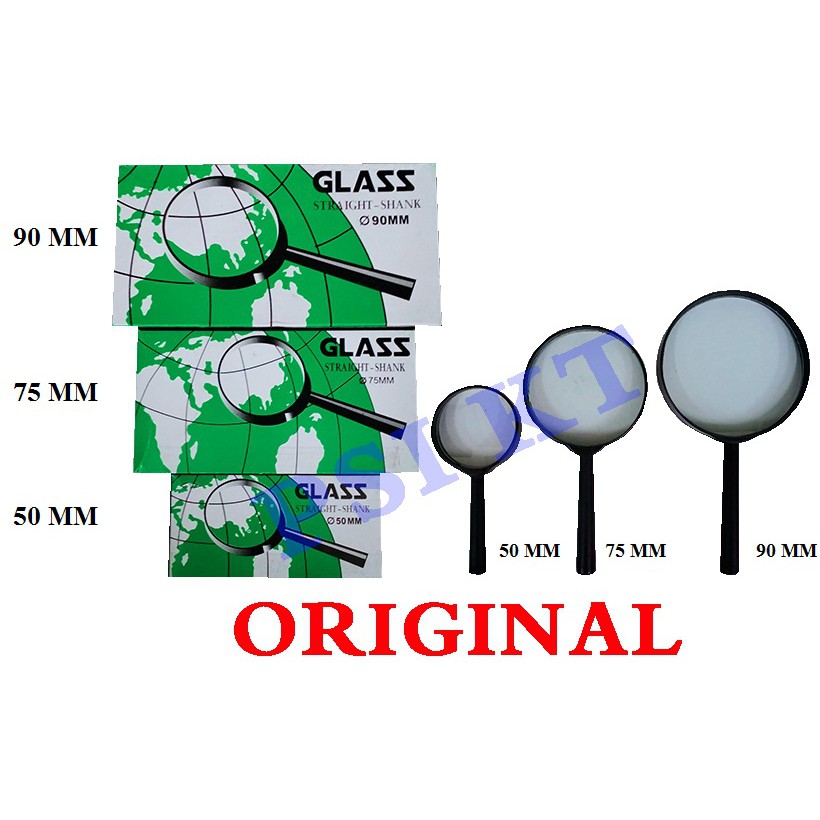 MAGNIFYING GLASS STRAIGHT-SHANK ( 50 MM, 75 MM & 90 MM ) | Shopee Malaysia