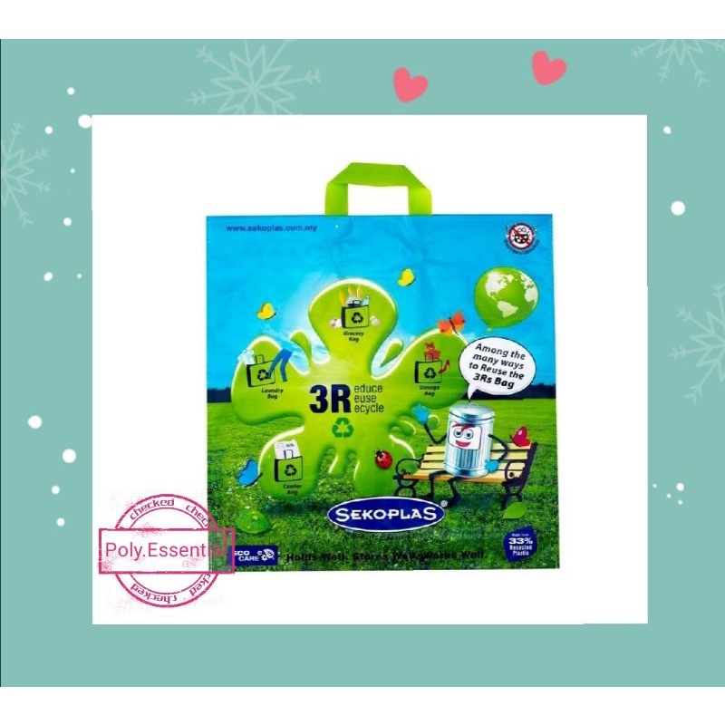 [SALE] Sekoplas 3R Reusable Bag L size | Shopee Malaysia