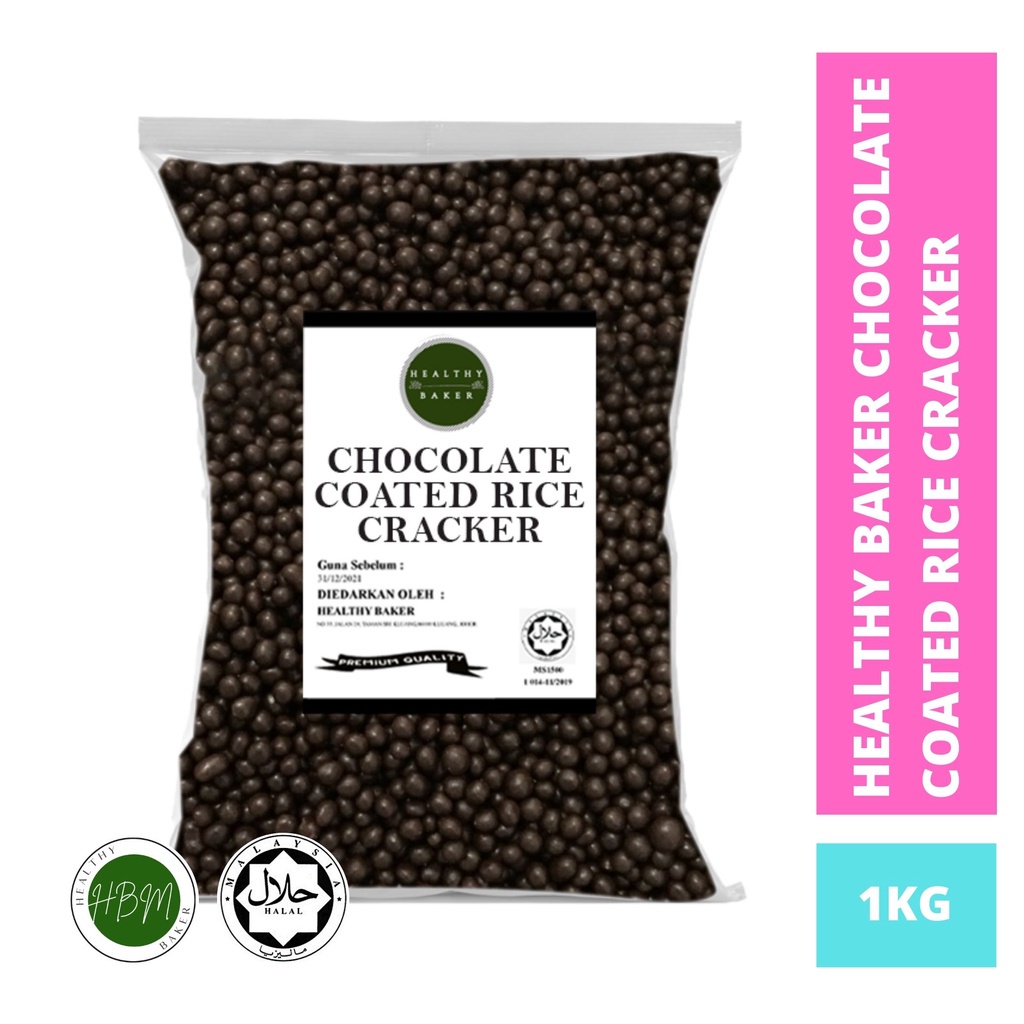 Chocolate Crispy ball / CHOCOLATE COATED RICE CRACKER / COKLAT CRUNCHY ...