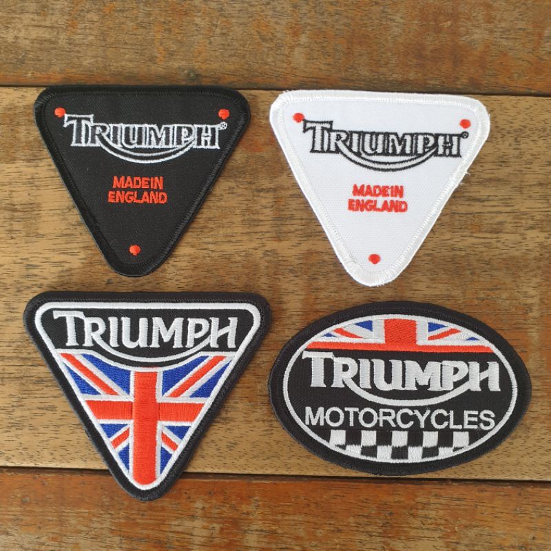 Triumph motorcycles embroidery patches 01 (Ready Stock) | Shopee Malaysia