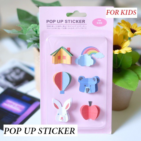 POP UP STICKER FOR KIDS ( 6 PEICES ) | Shopee Malaysia