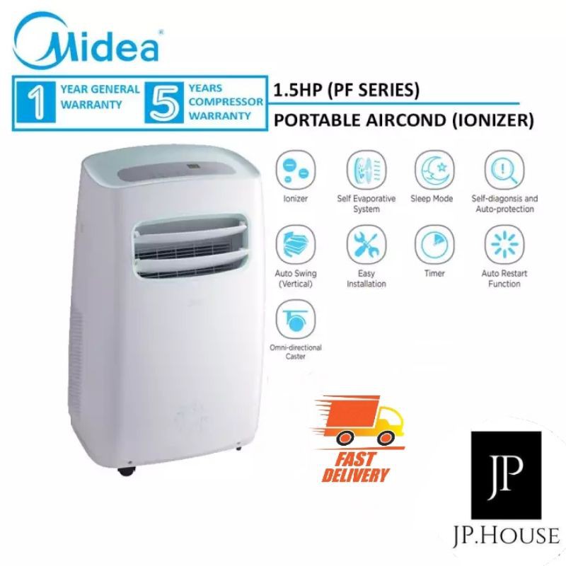 Midea 1.5 hp portable air conditioner store