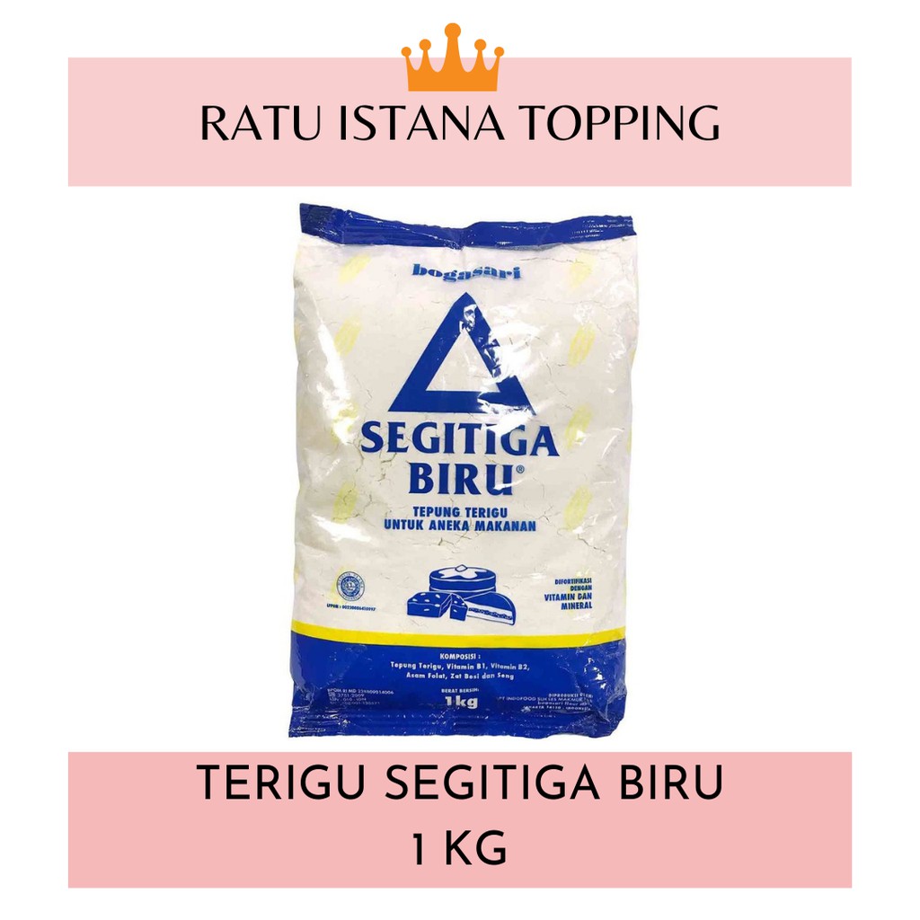 Blue TRIANGLE WHEAT FLOUR PACKAGING 1KG ECOPACK FRIED FRIED TERIGGU ...