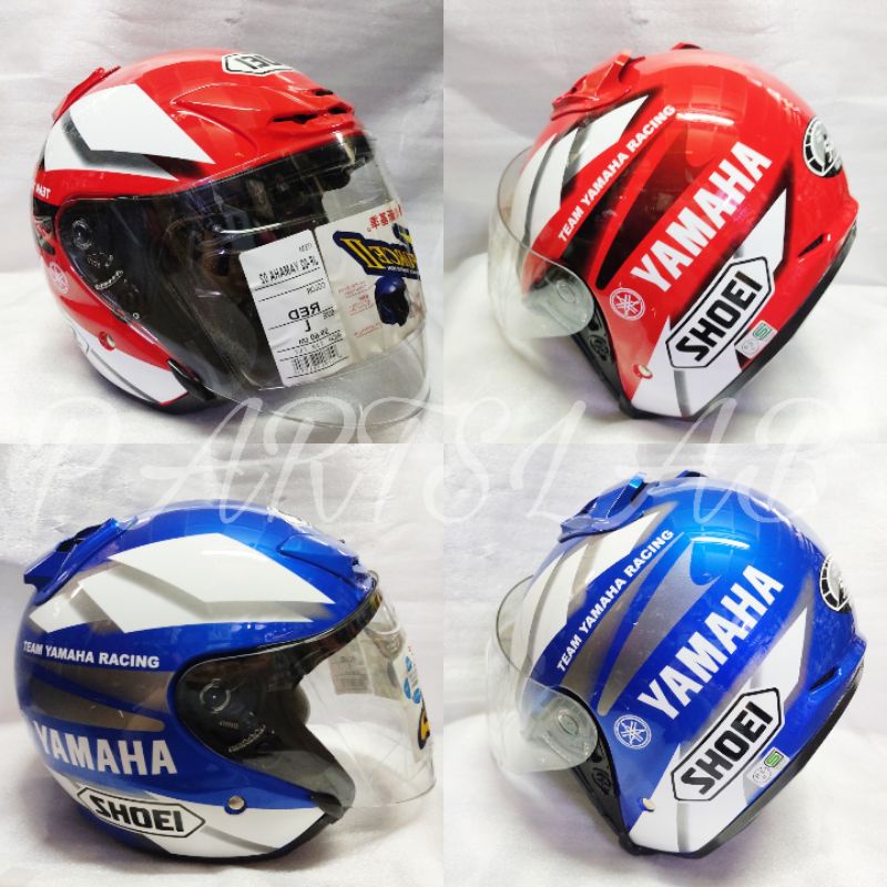 HELMET JFORCE 2 JF02 YAMAHA FACTORY 50TH ANNIVERSARY RED BLUE L COPY ...
