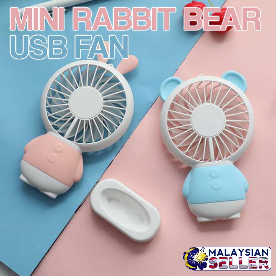 gb Mini Rabbit Bear USB Fan [ ZW-2802 ] | Shopee Malaysia