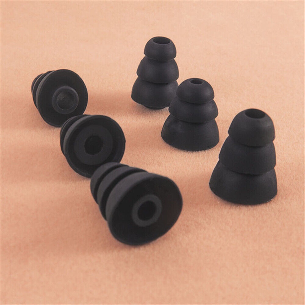 3Pairs Rubber Silicone Earpiece In-ear Earphone Ear Tips Earbuds ...