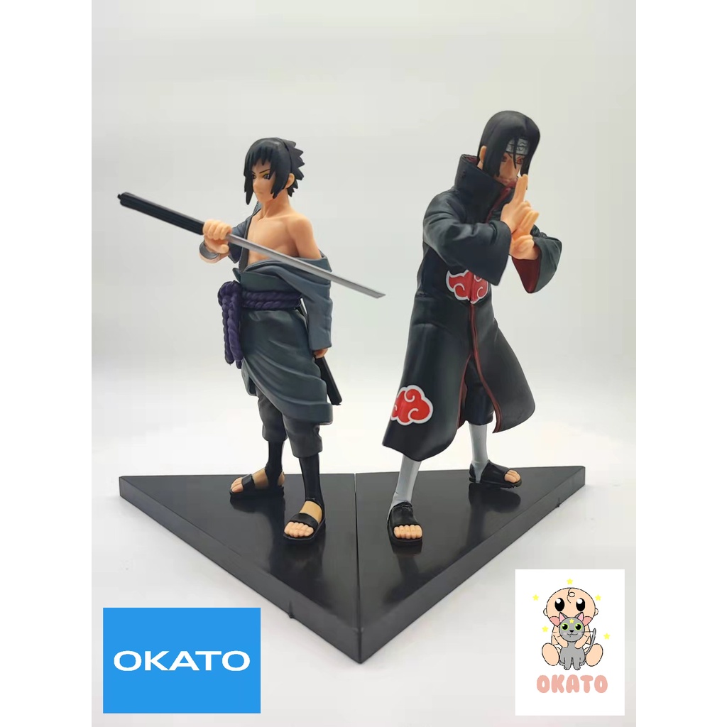 OKATO🔥READY STOCK🔥Naruto Figure Anime UCHIHA SASUKE and UCHIHA ITACHI ...