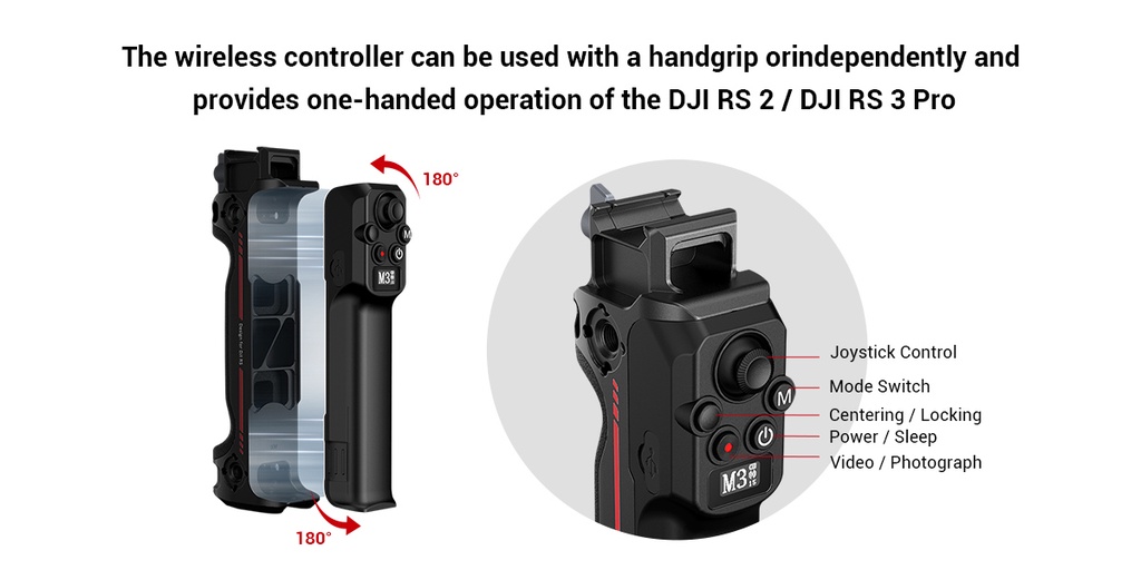 SmallRig Wireless Control Dual Handgrip for DJI RS 3 Pro RS2 Series ...