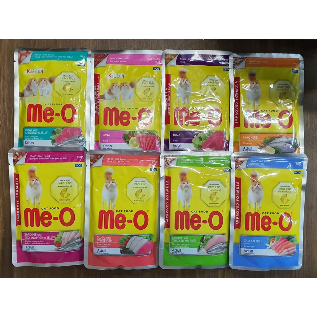 Me-o cat wet food pouch 80g / Meo cat pouch | Shopee Malaysia