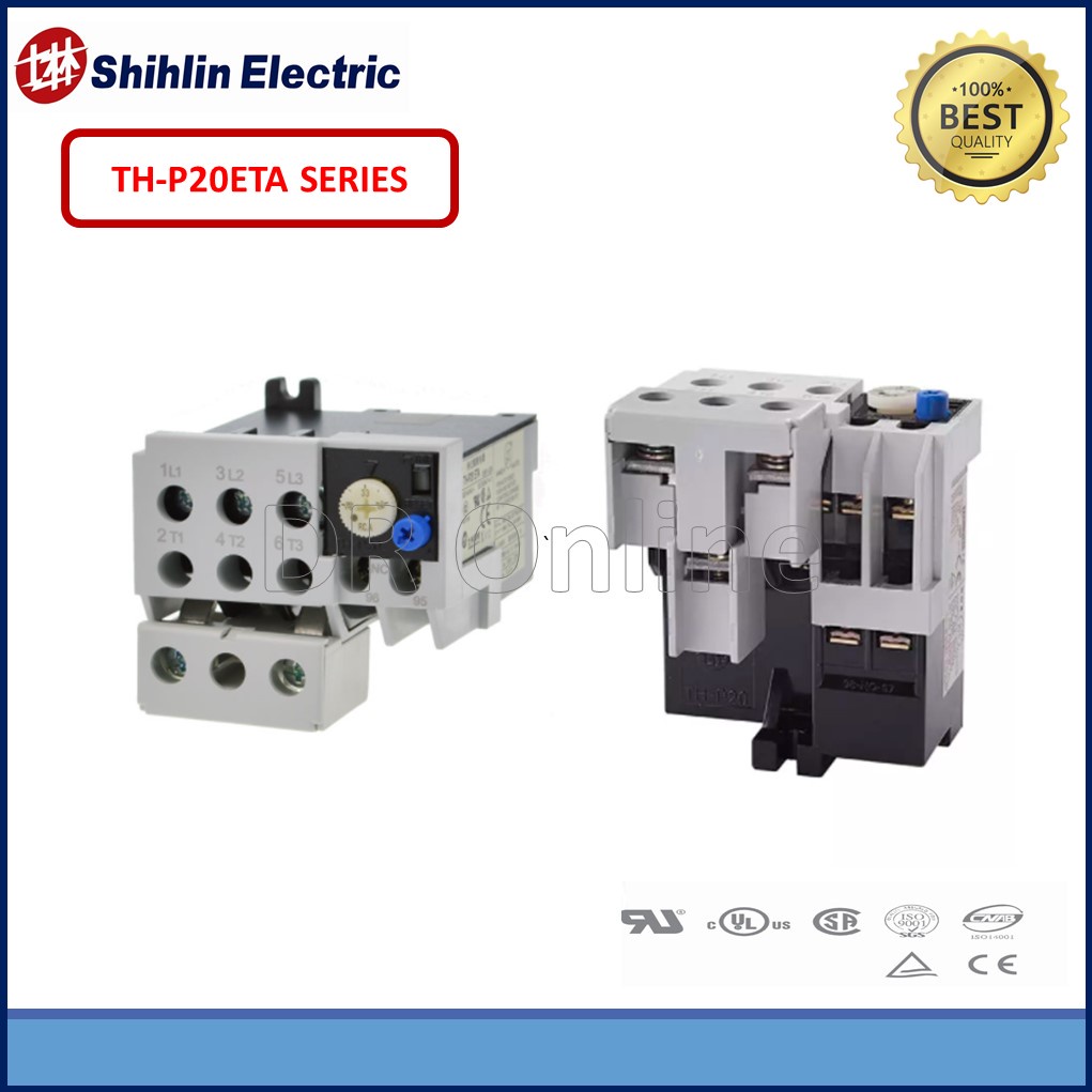 Shihlin Thermal Overload Relay TH-P20ETA Series ,For Contactor Use S ...