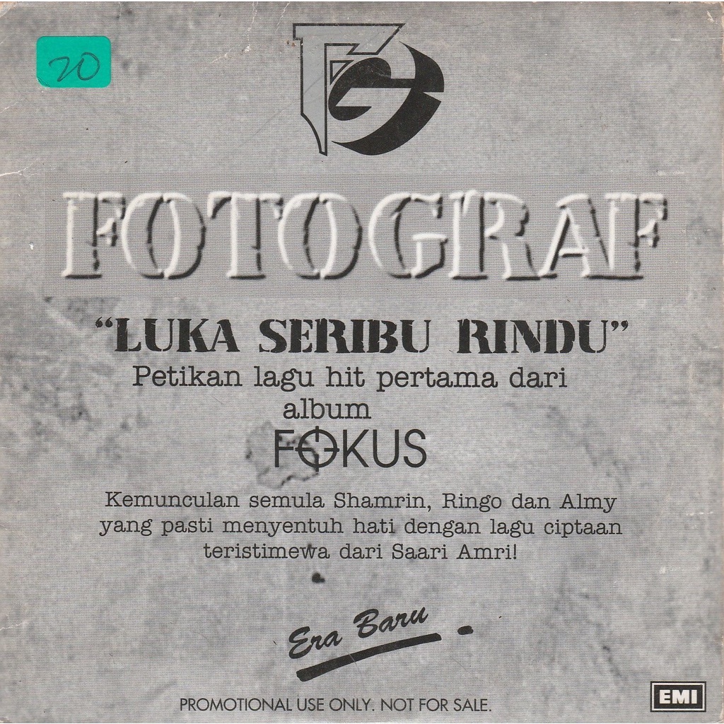 (Used) FOTOGRAF Luka Seribu Rindu CD (single / dj sampler) | Shopee ...