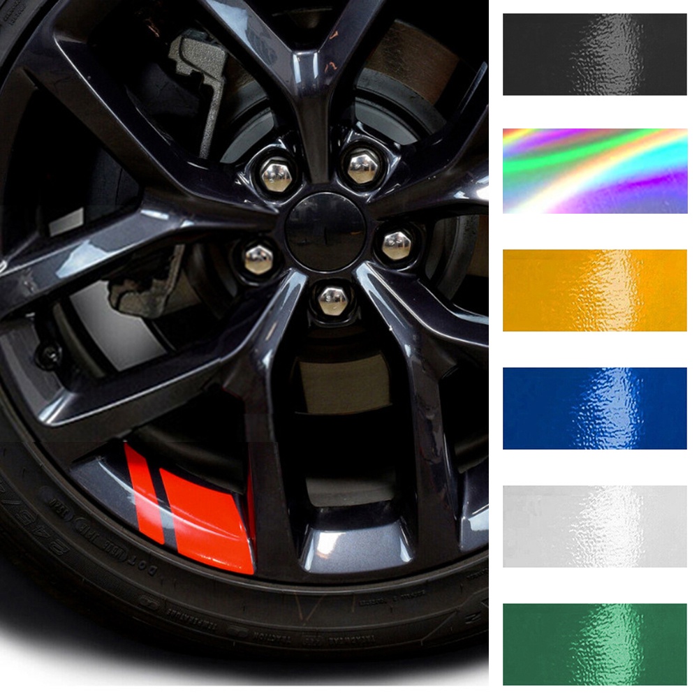 Car Sticker Reflective Car Wheel Rim Vinyl Warning Stickers Hash Mark ...