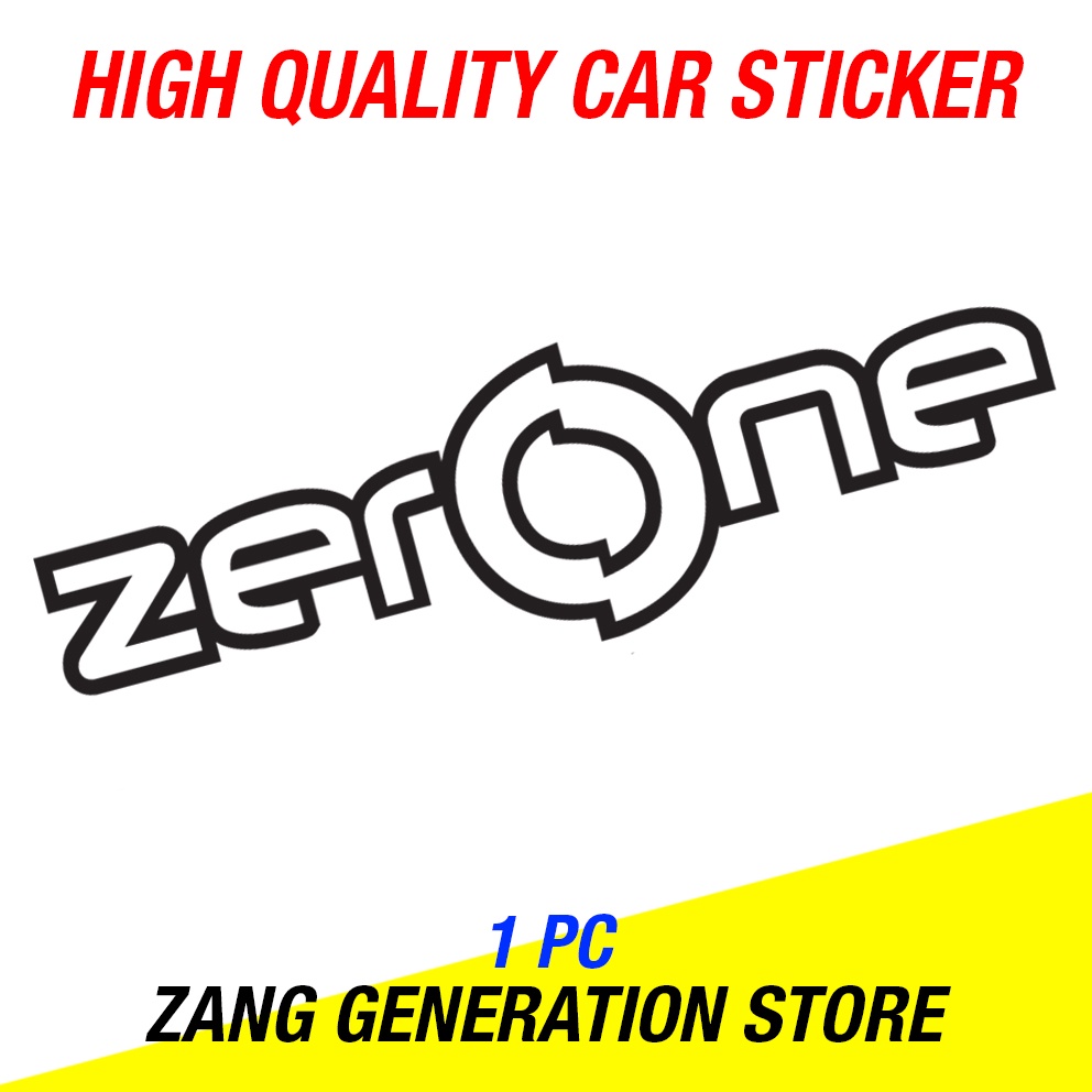 NON REFLECTIVE STICKER CAR KERETA ZERONE FOR PROTON MITSUBISHI PERODUA ...