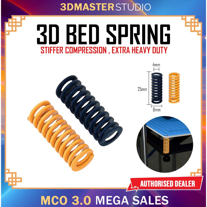 [READY STOCK] Bed Spring for 3D Printer Creality CR-10, 10S, Ender 3 ...