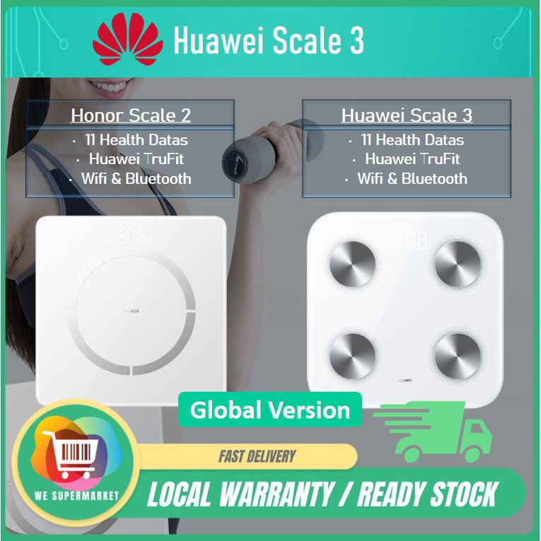 Huawei Scale 3/Honor Scale 2 Bluetooth 5.0 Balance Test Digital LED ...