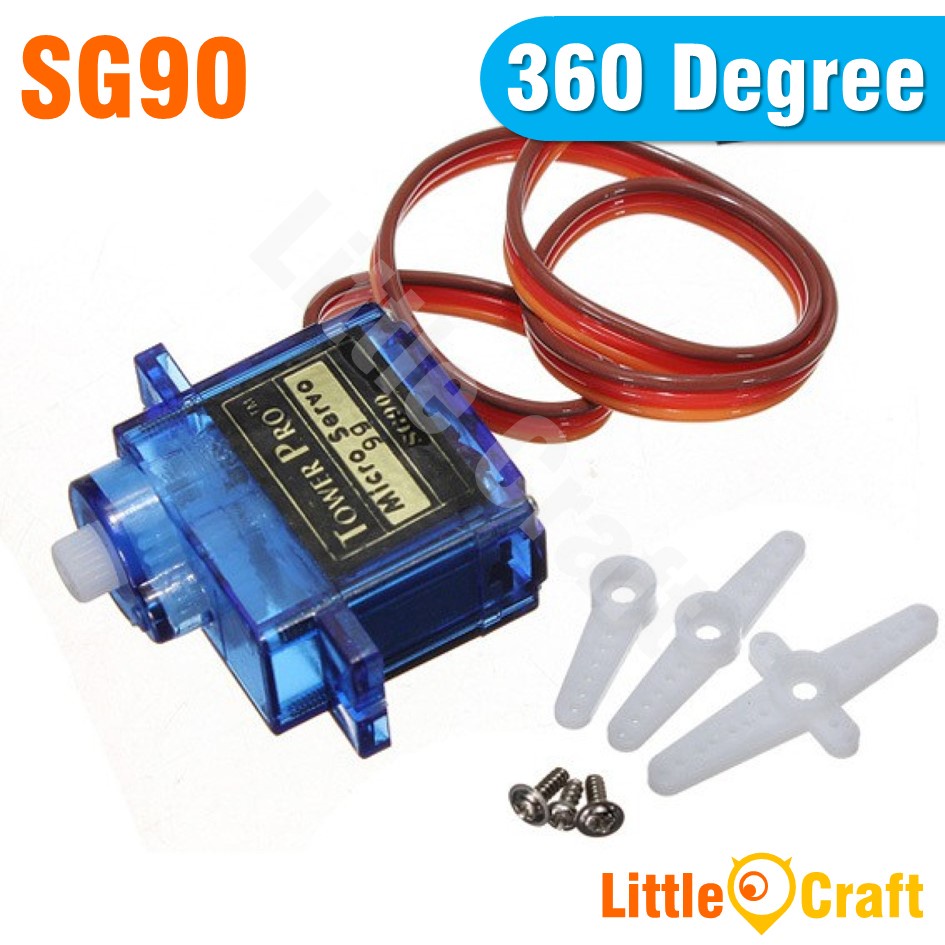 SG90 SG90S MG90 MG90S 180 360 Degree Gear Servo Tower Pro compatible ...