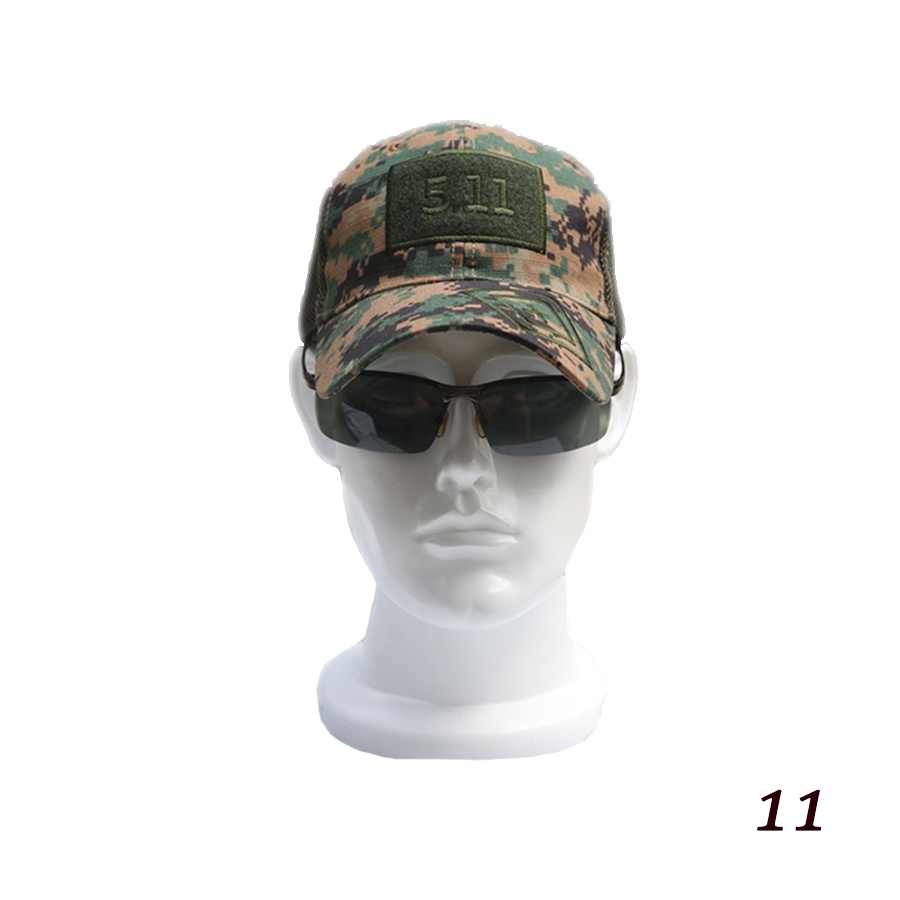 511 Camouflage Tactical Baseball Cap Velcro Embroidered Fishing Cap ...