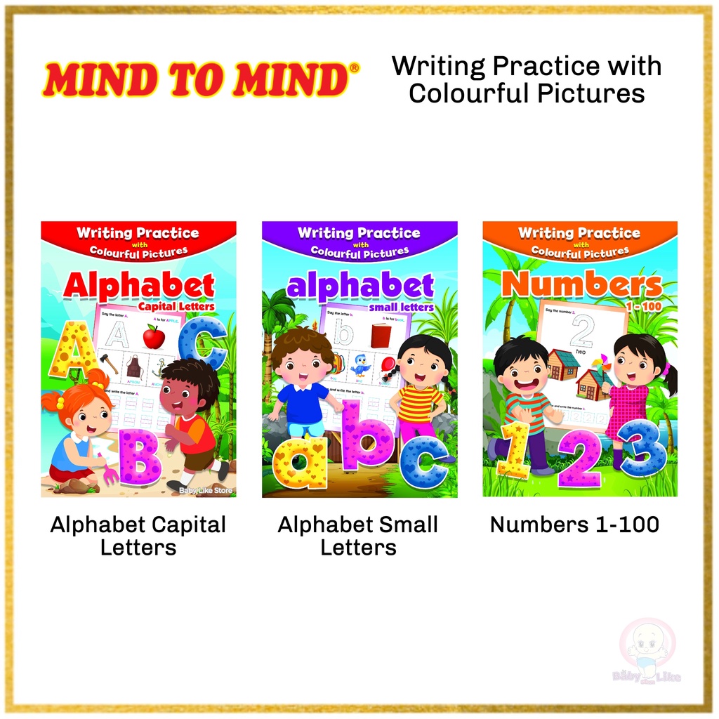 Mind To Mind Writing Practice with Colourful Pictures | Shopee Malaysia