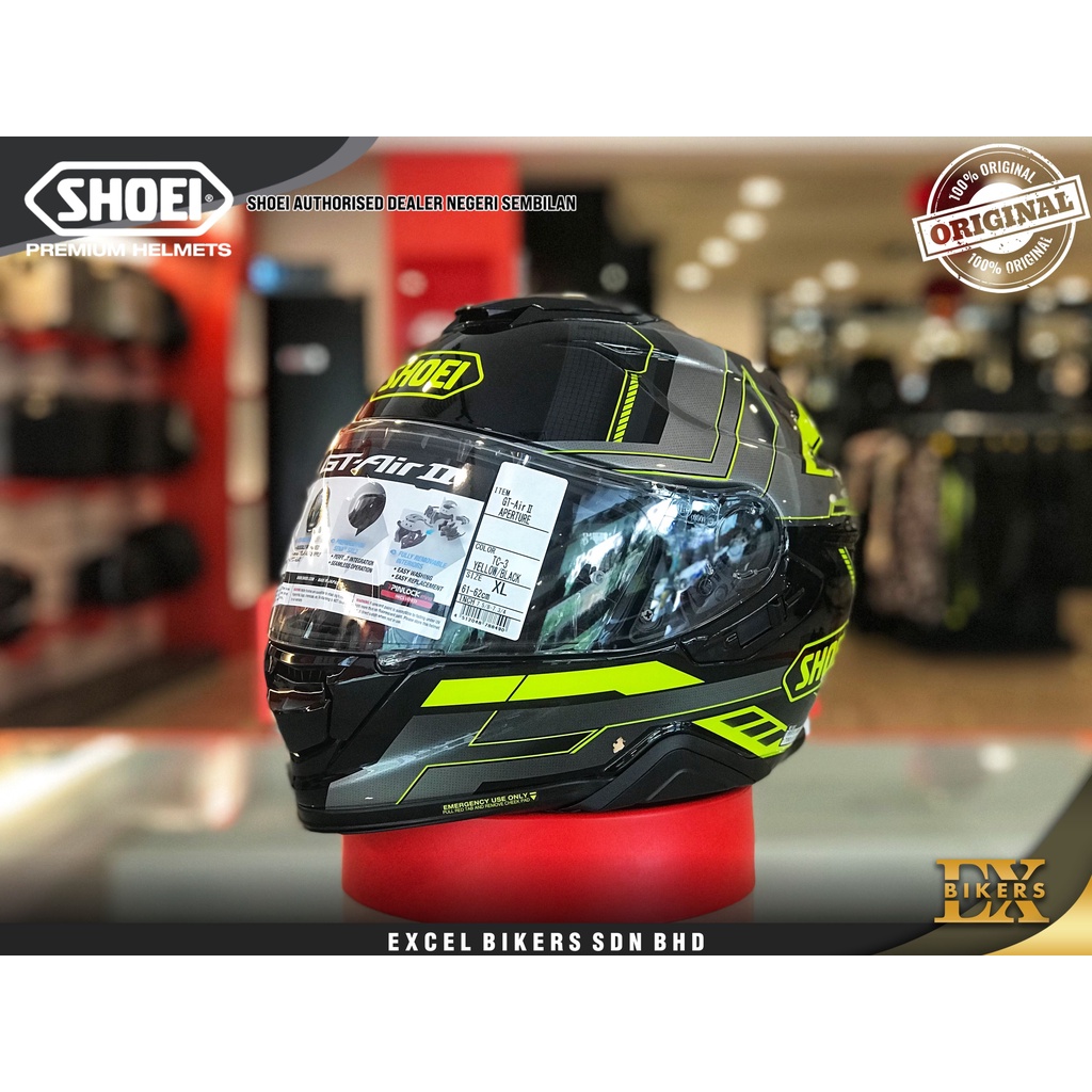 SHOEI HELMET GT-Air 2 APERTURE (TC-3) / GT AIR 2 APERTURE TC-3 / GTAIR 2 / Full Face Helmet ...