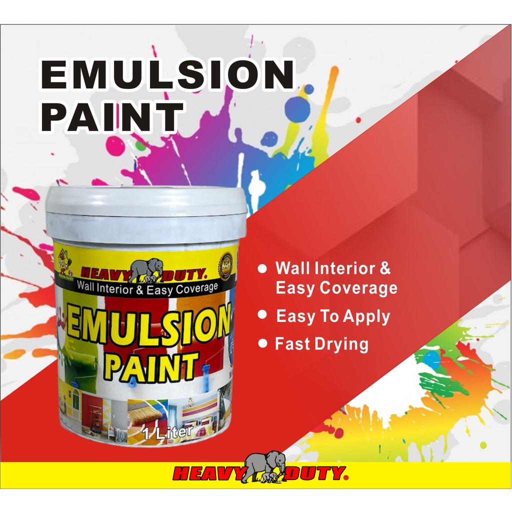 1L EMULSION PAINT / Wall Interior & Easy Coverage / Easy To Apply ...