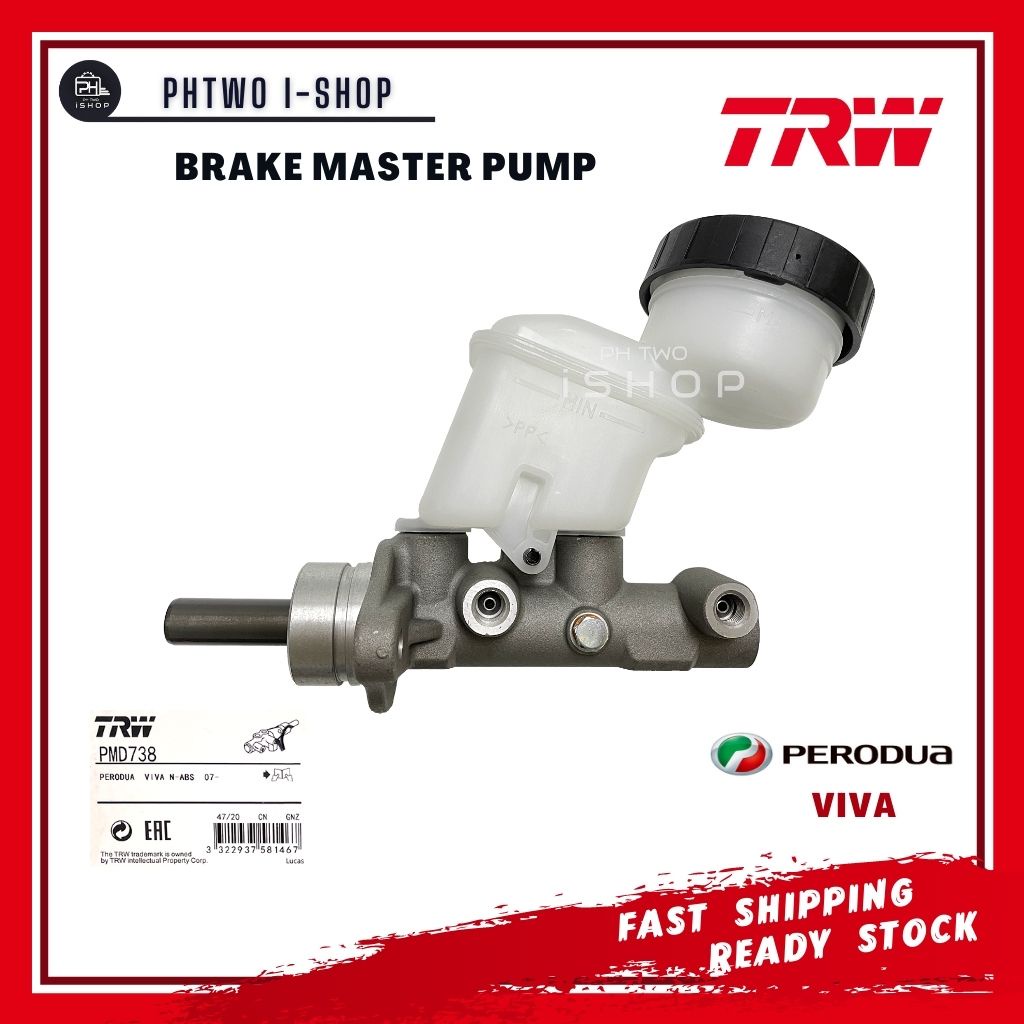 BRAKE MASTER PUMP - PERODUA VIVA (3 PIPE) (NO ABS) TRW PMD738 | Shopee ...
